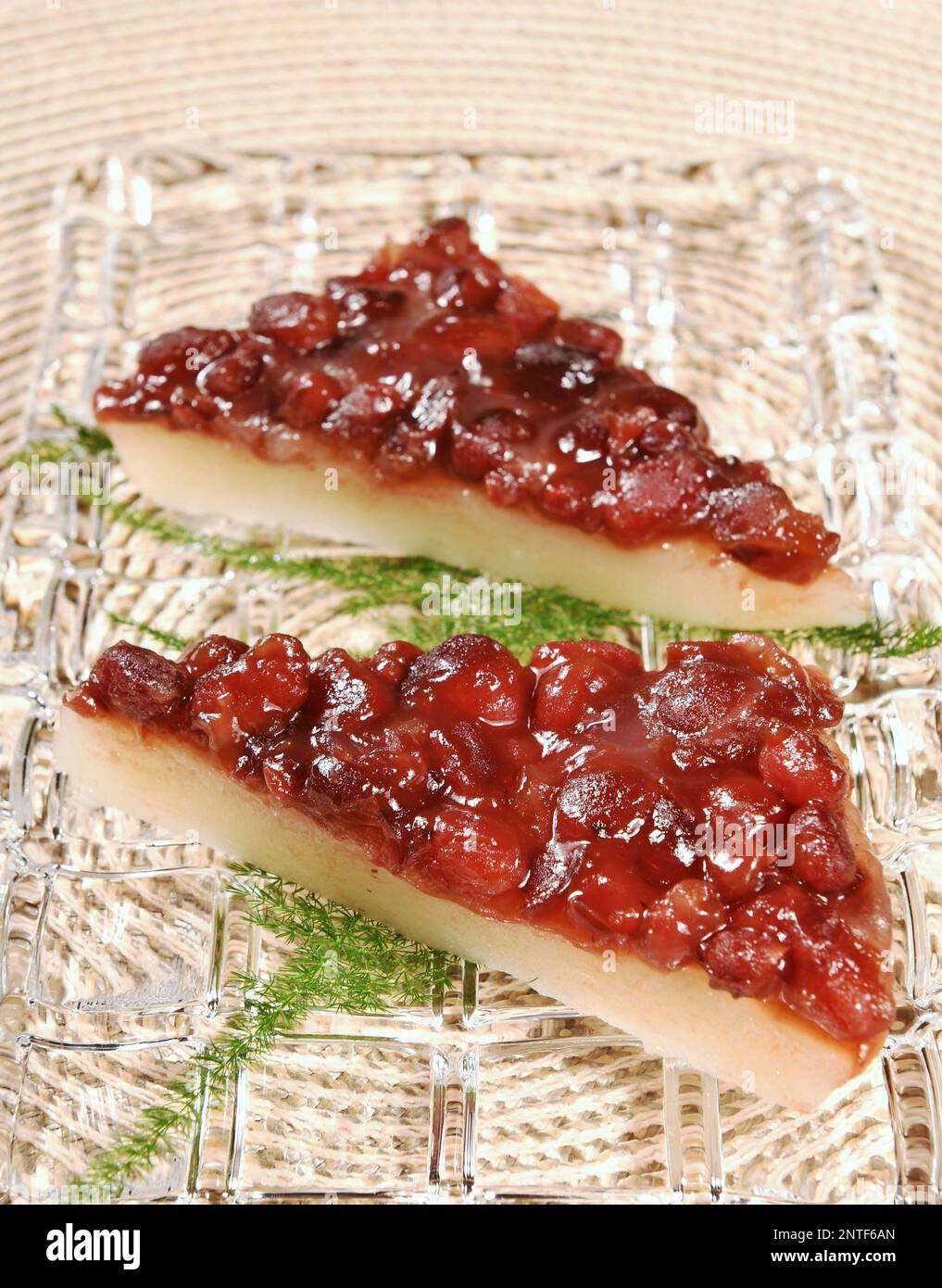 A picture shows Minazuki, one of the Kyoto Confectioneries, in Tokyo on ...