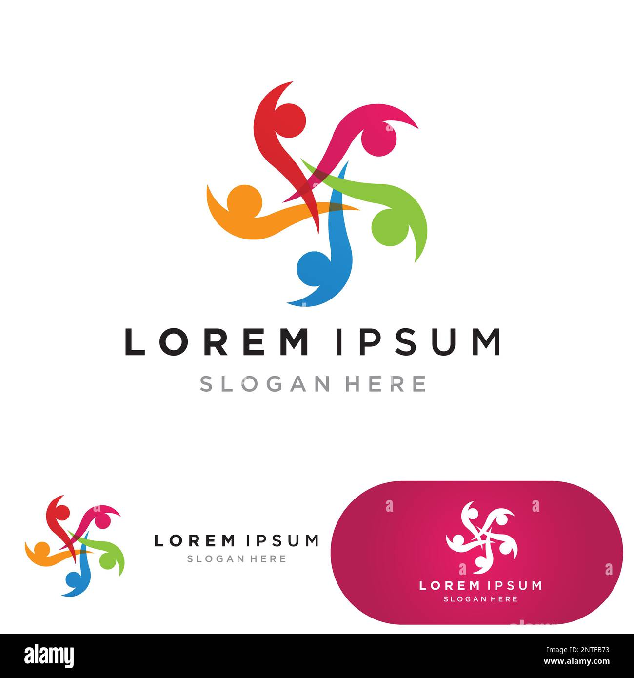 Community Logo Design Template for Teams or Groups.network and social ...