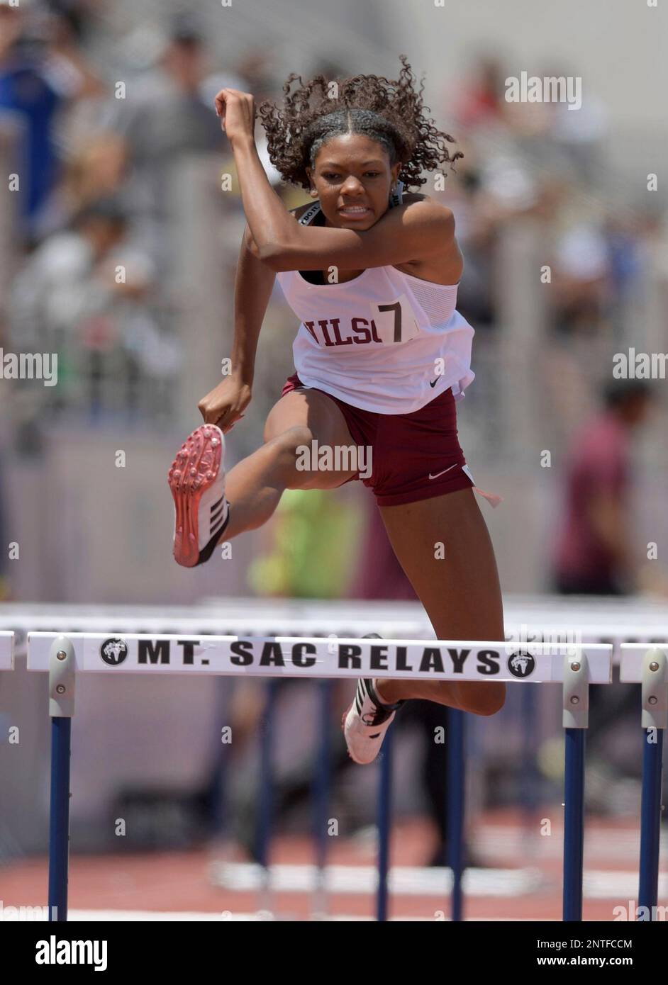 Rachel Glenn of Long Beach Wilson places third in the girls 100m ...
