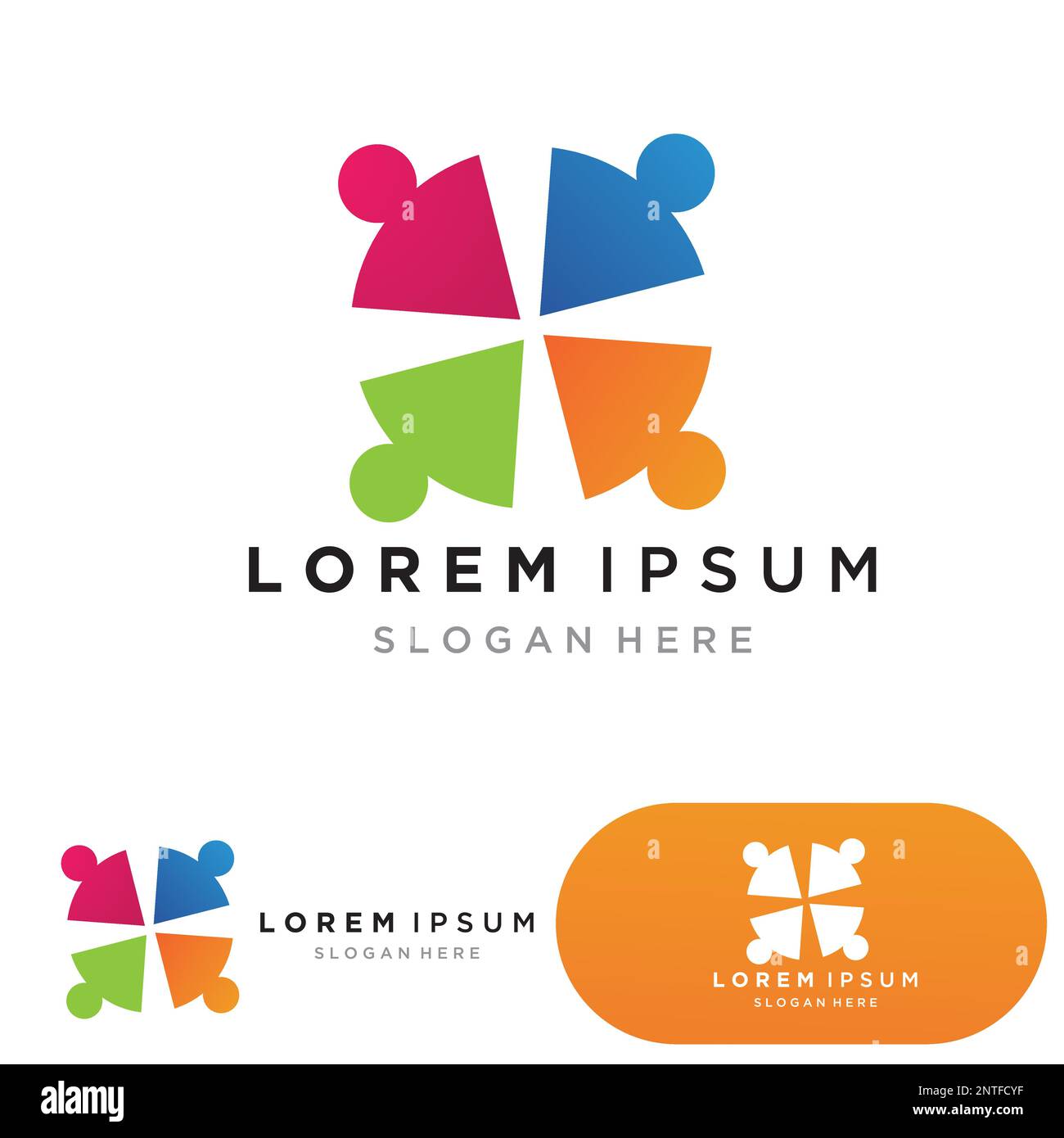 Community Logo Design Template for Teams or Groups.network and social ...