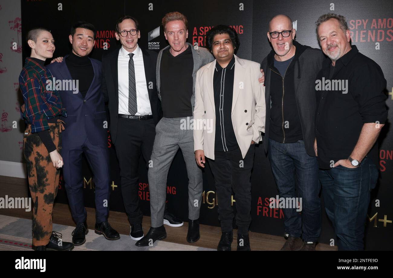Asia Kate Dillon, left, Daniel K. Isaac, Stephen Kunken, Damian Lewis ...