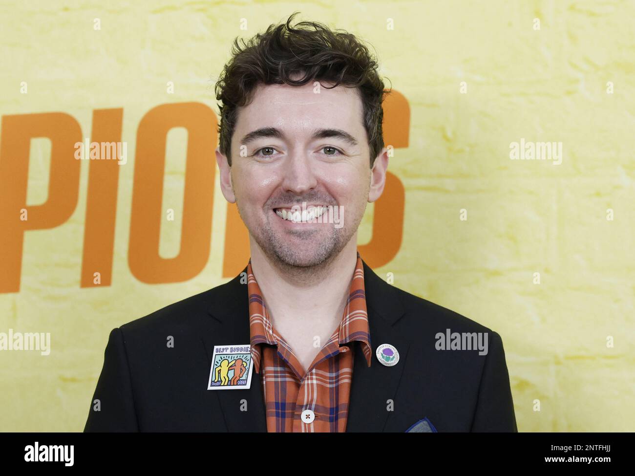 New York, United States. 27th Feb, 2023. Matt Cook arrives on the red ...