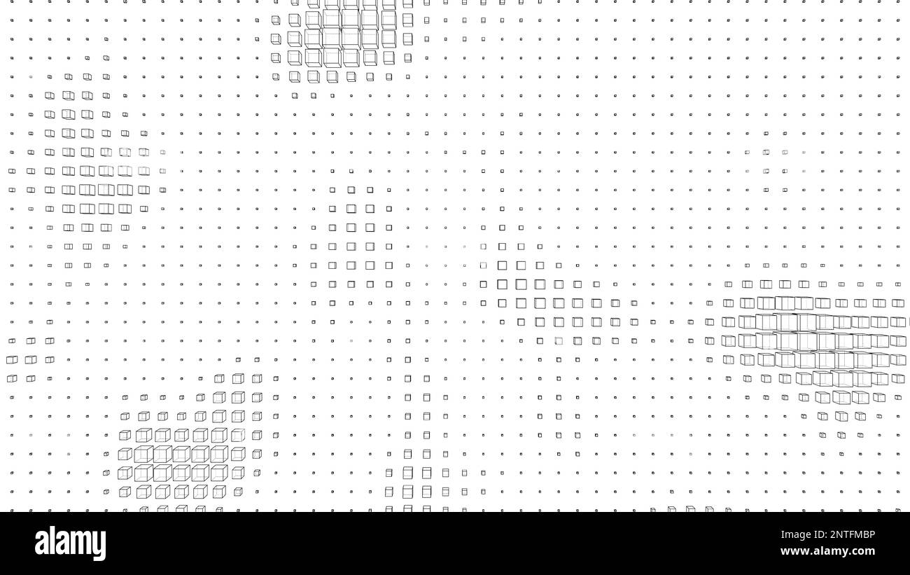 Abstract boxes background Stock Photo - Alamy