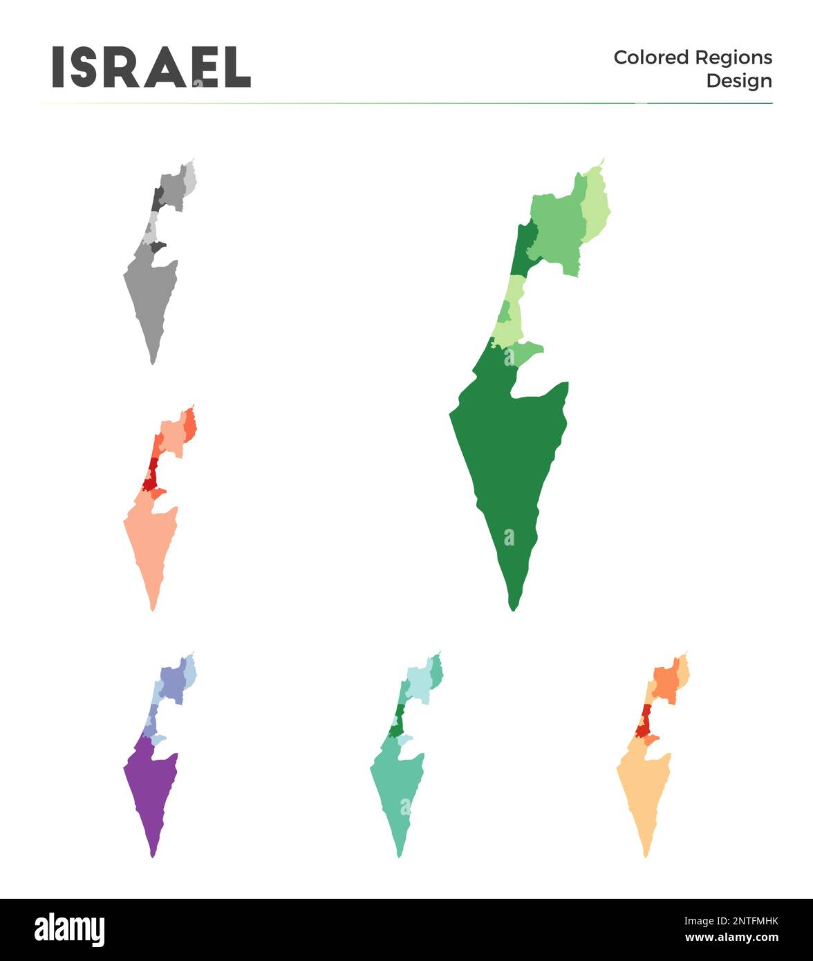 Israel map collection. Borders of Israel for your infographic. Colored ...