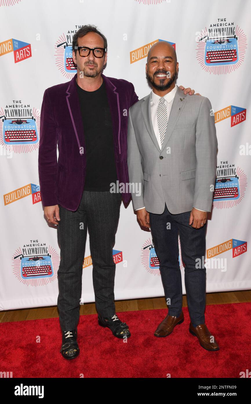 New York, USA. 27th Feb, 2023. David Bar Katz and David Roberts attend the Relentless Musical ...