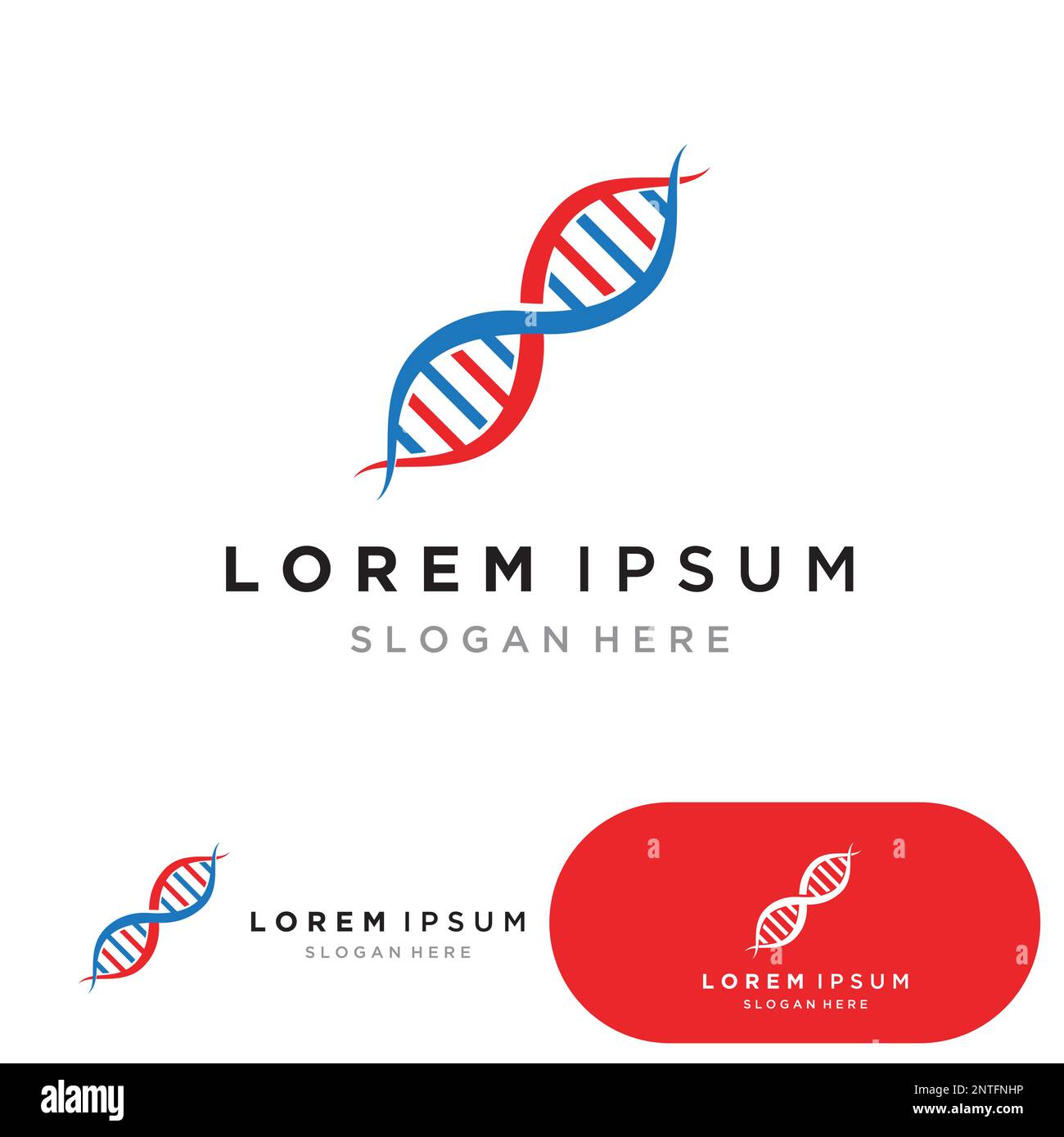 DNA Genetic Logo Icon Design Template Vector Stock Vector Image & Art ...