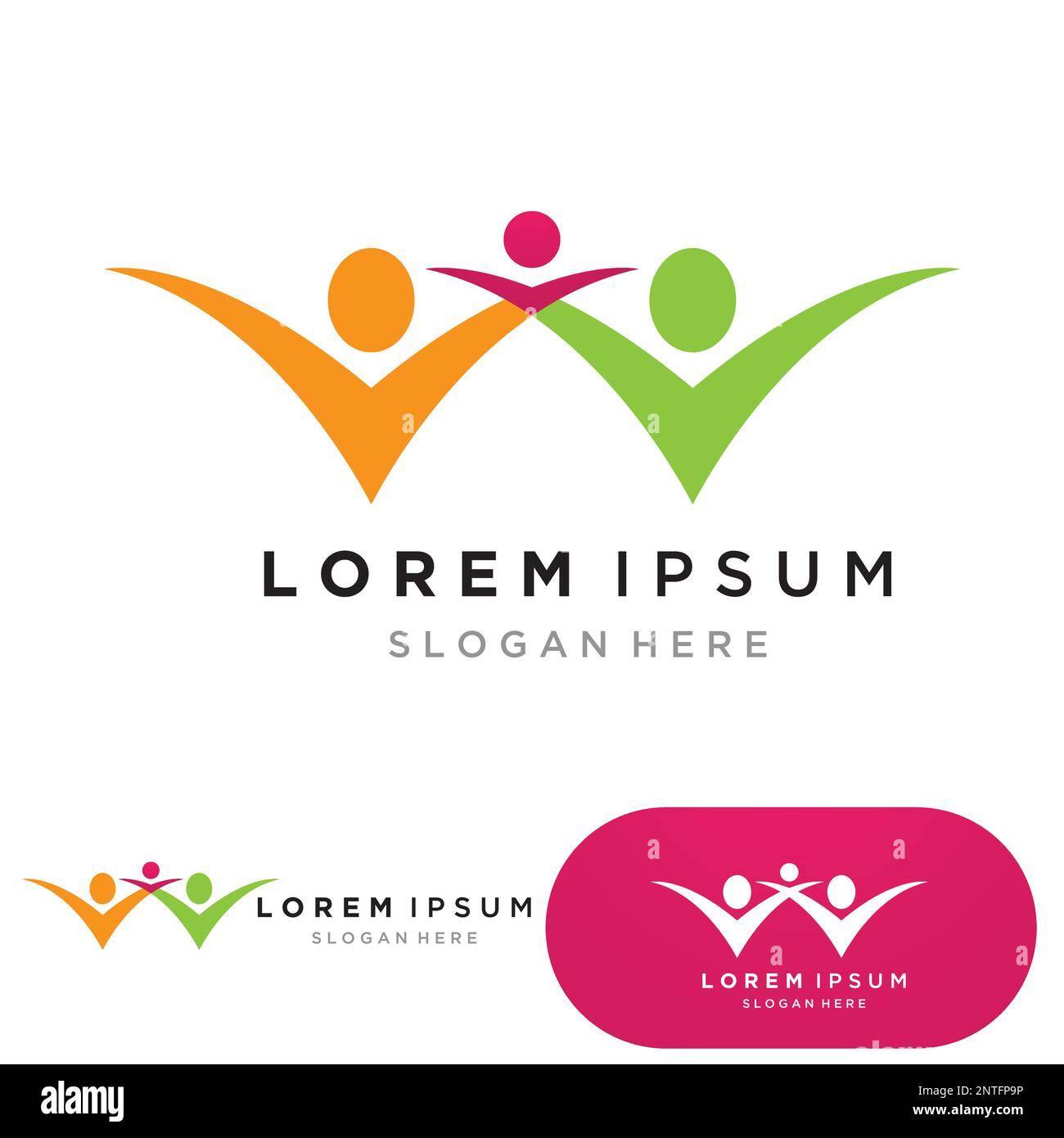 Community Logo Design Template for Teams or Groups.network and social ...