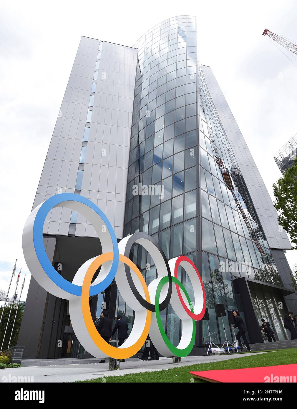 The completion ceremony of "Japan Sports Olympic Square", a new center ...