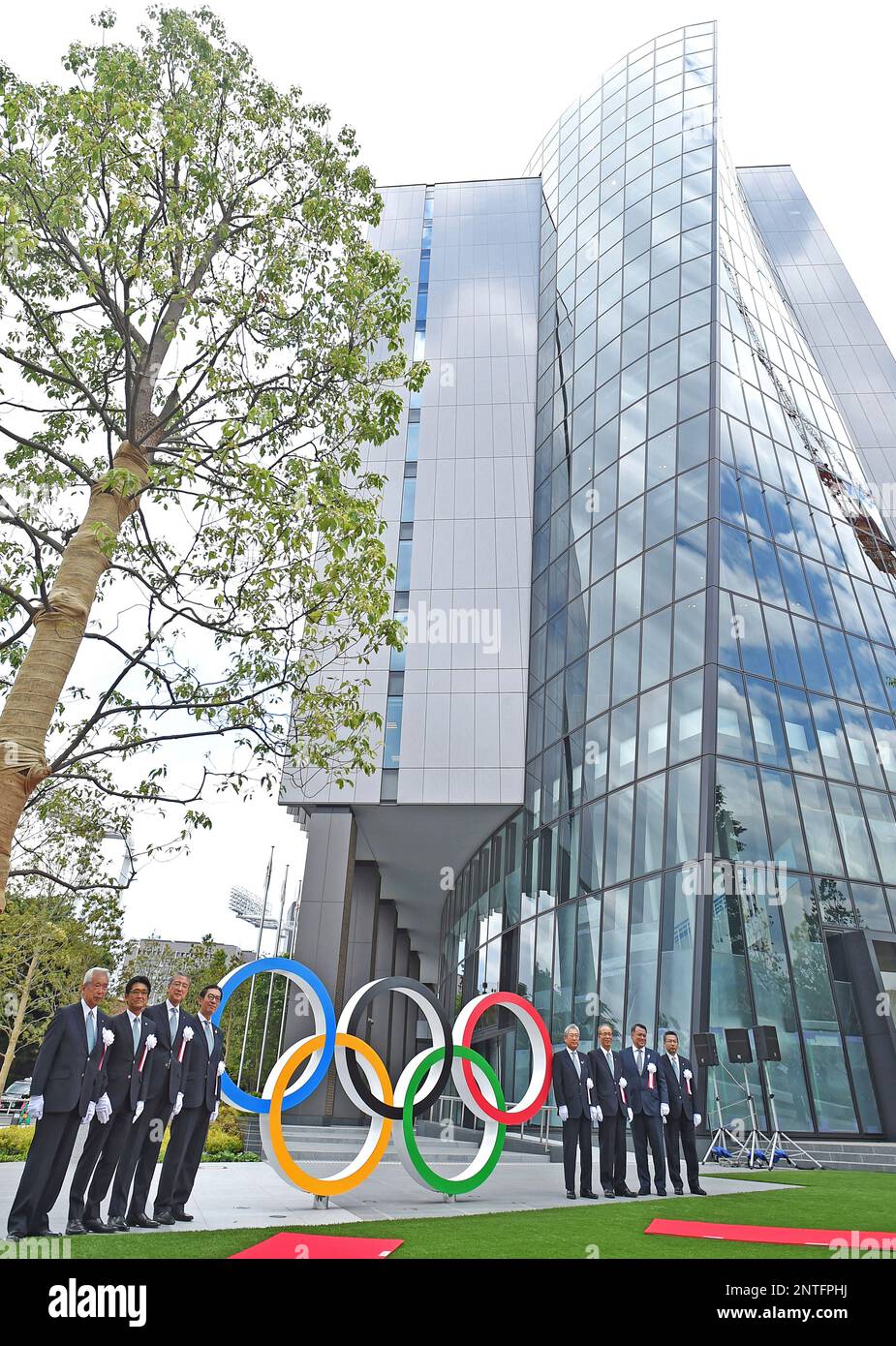 The completion ceremony of "Japan Sports Olympic Square", a new center ...