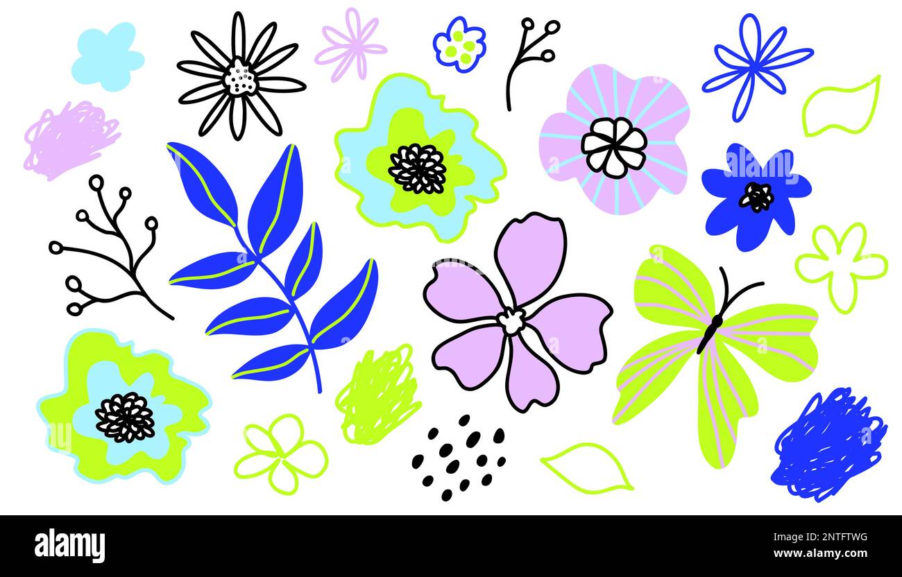 Hand draw collage style Cut Out Stock Images & Pictures - Alamy