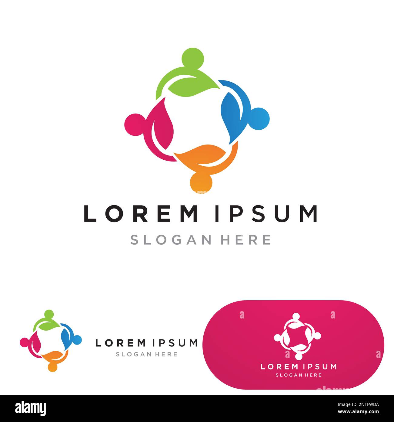 Community Logo Design Template for Teams or Groups.network and social ...