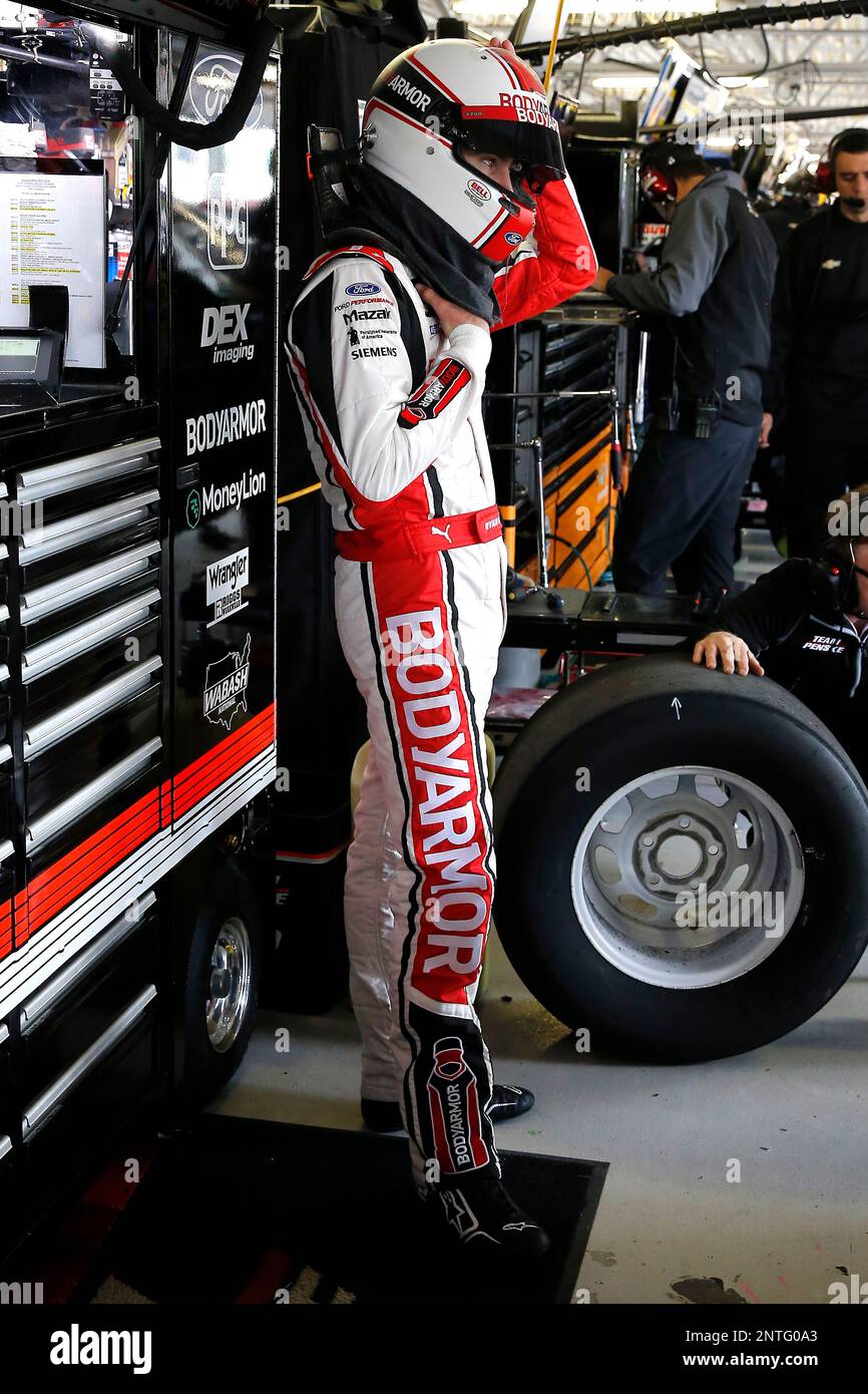 #12: Ryan Blaney, Team Penske, Ford Mustang BodyArmor during practice ...