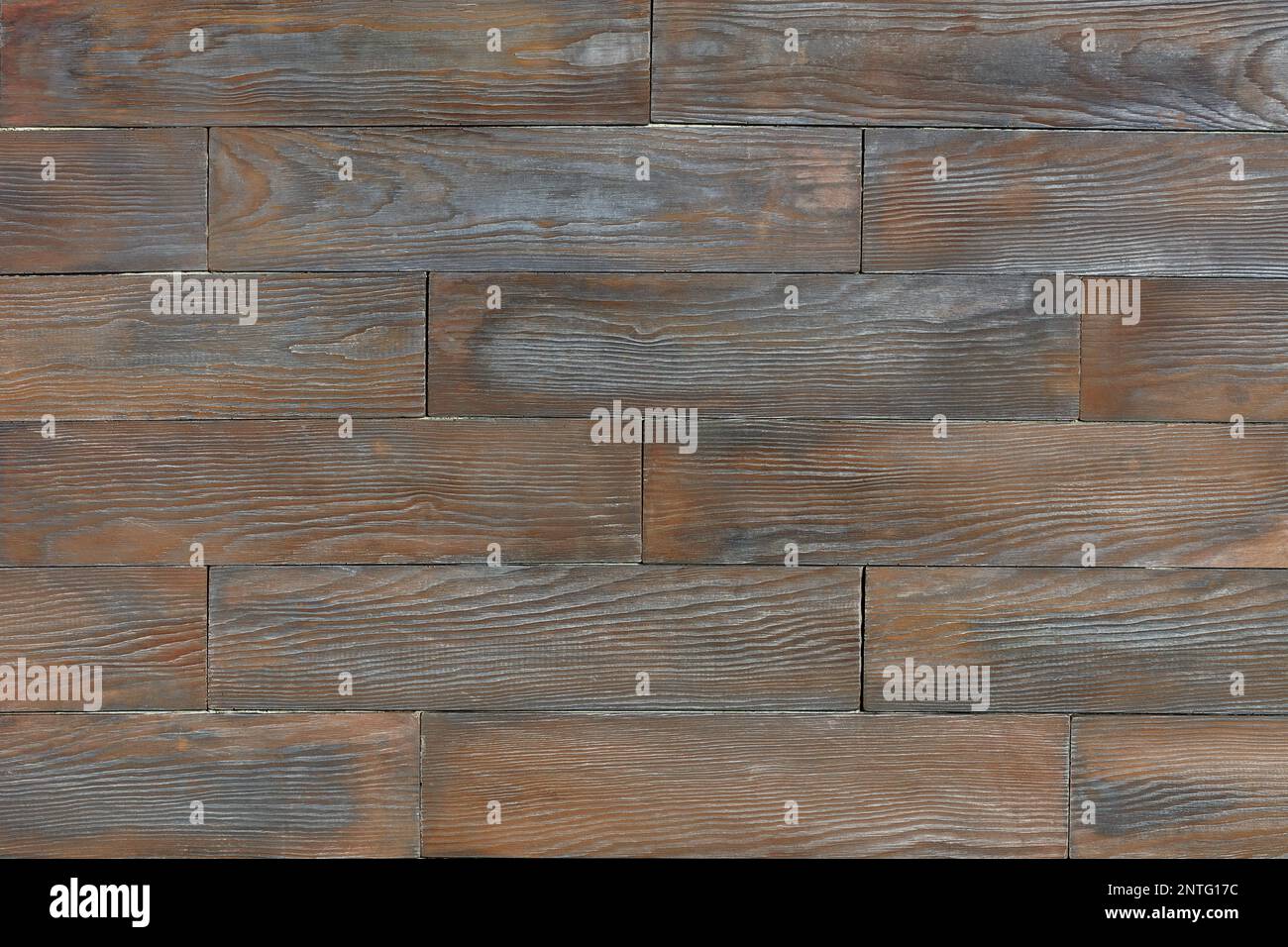 Wooden texture of a mosaic made of horizontal strips of dark oak with ...