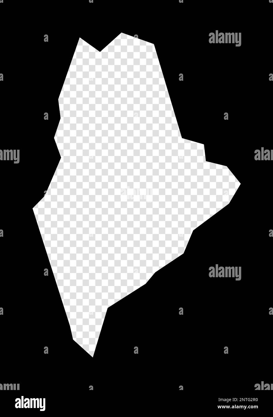 Maine outline map Black and White Stock Photos & Images - Alamy