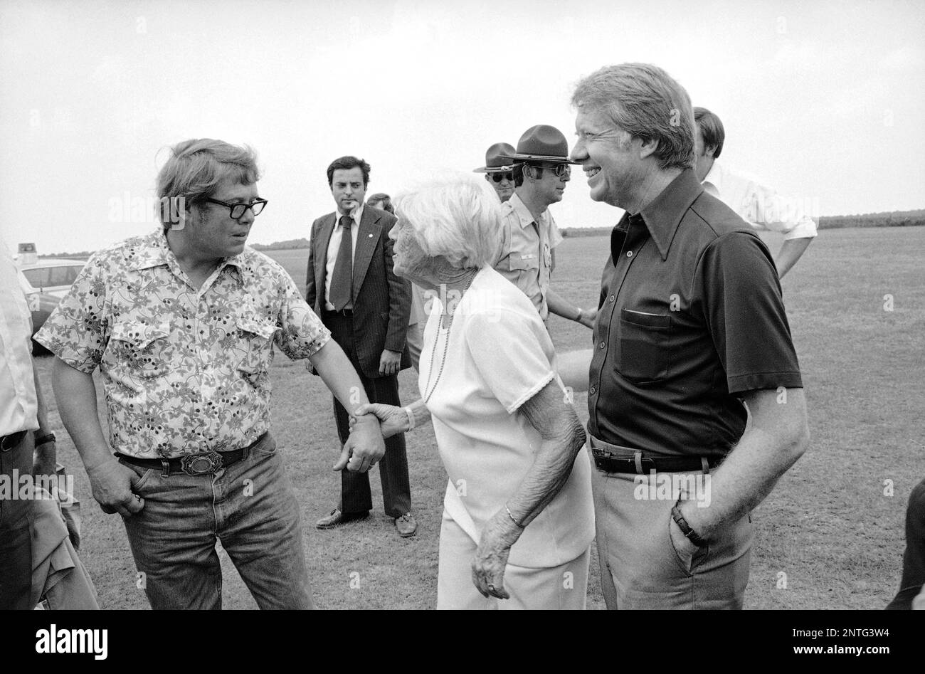FILE - Billy Carter, left, mother Lillian Carter and President Jimmy ...