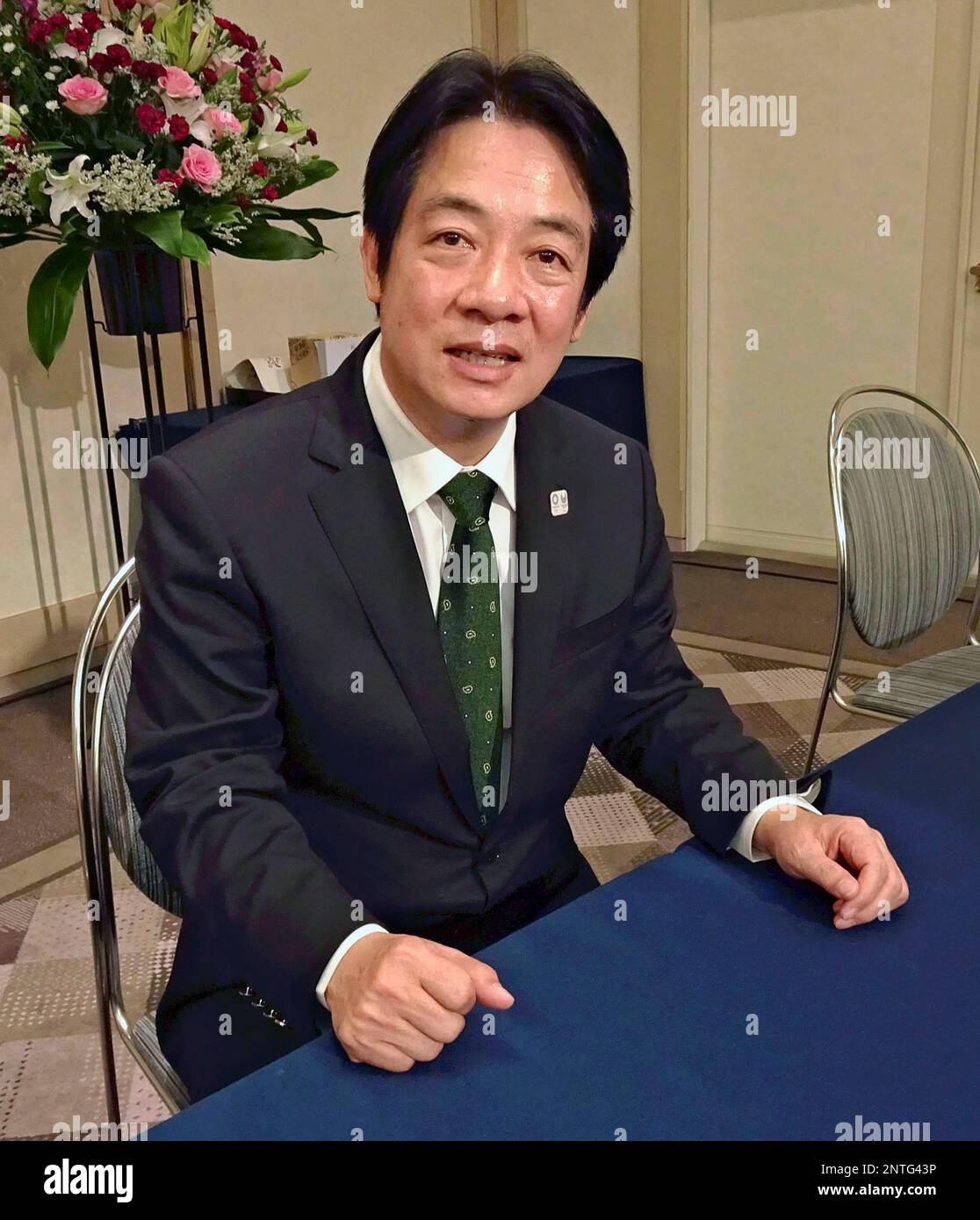 Former Taiwan Premier William Lai, also known as Lai Ching‑te, speaks ...