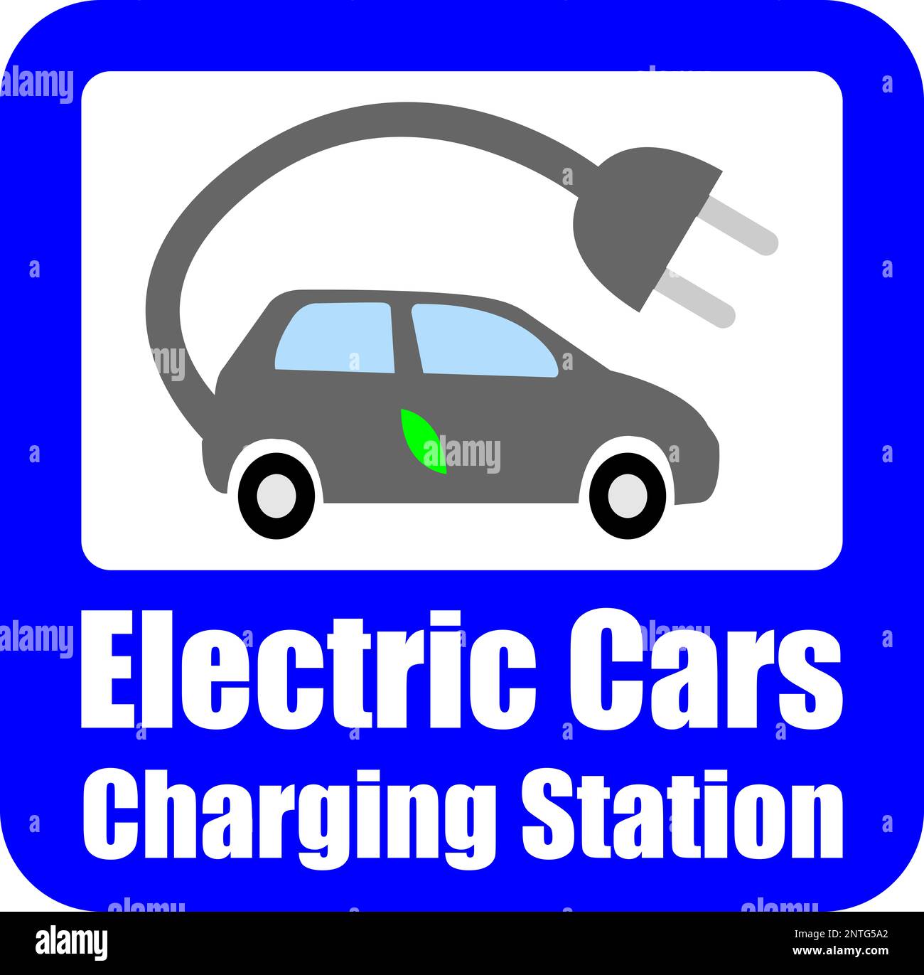 Electric cars charging station sign, cars charging available sign ...