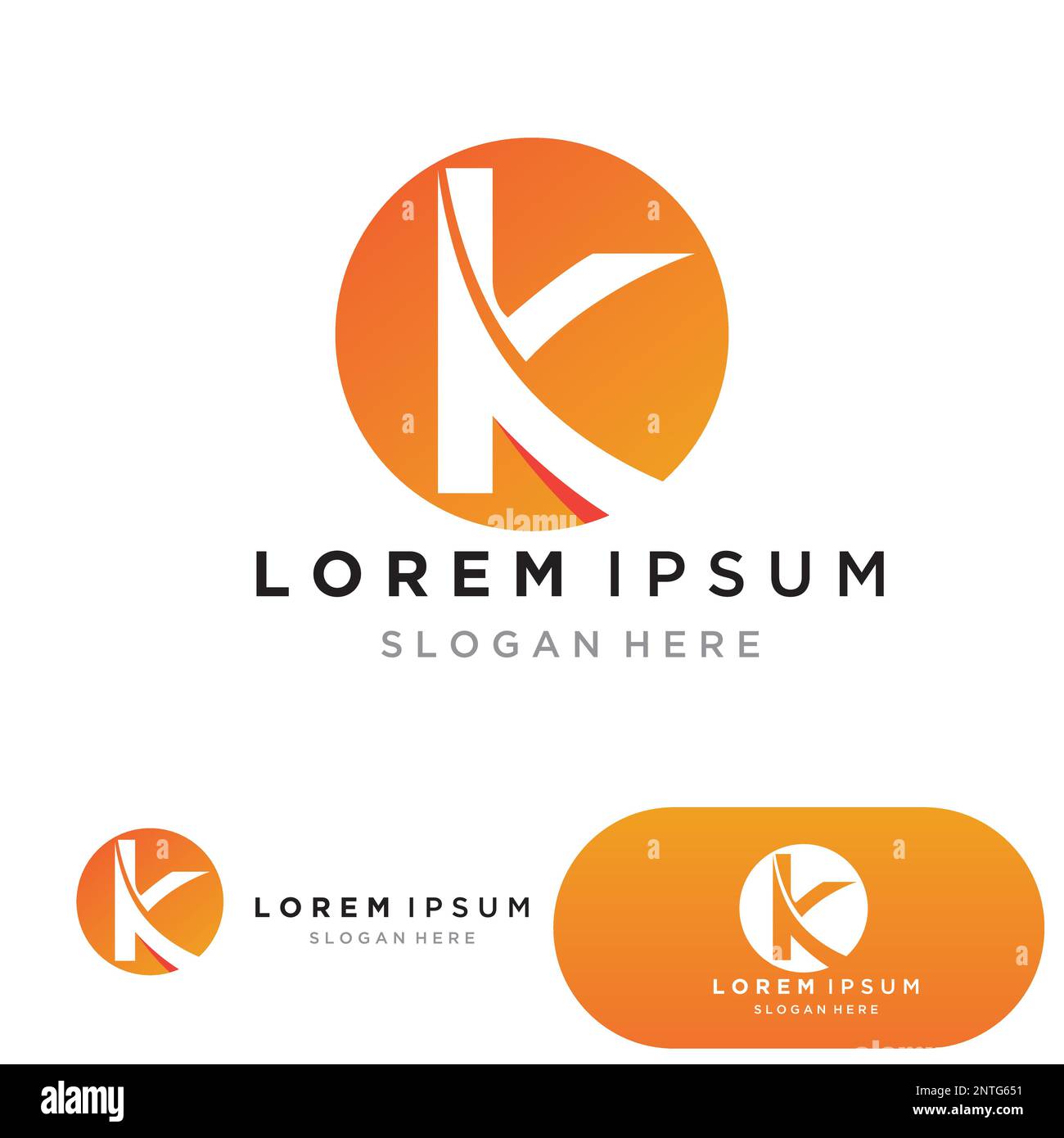 Letter K logo icon illustration design template.Graphic Alphabet Symbol ...