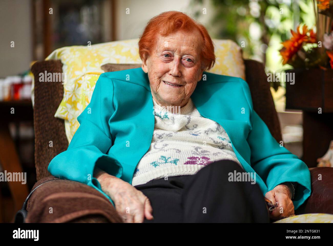 In this April 30, 2019 photo, Martha Wahe poses for a photo in her home ...