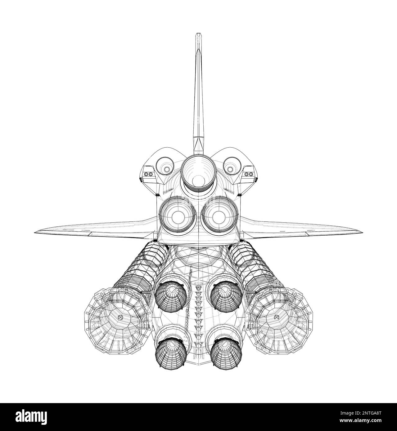 Rocket carrying space shuttle Stock Photo - Alamy