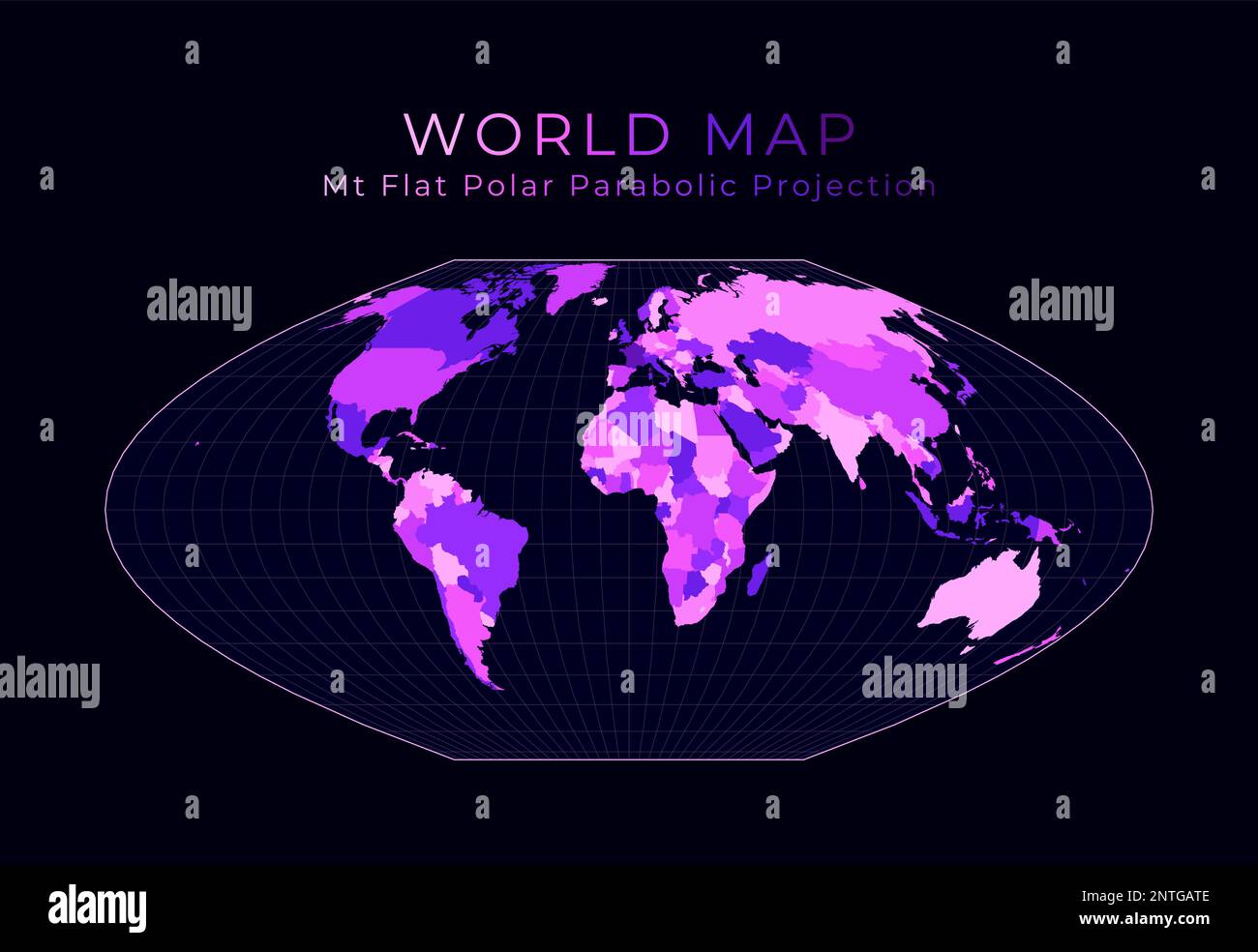 World Map. McBryde-Thomas flat-polar parabolic pseudocylindrical equal ...