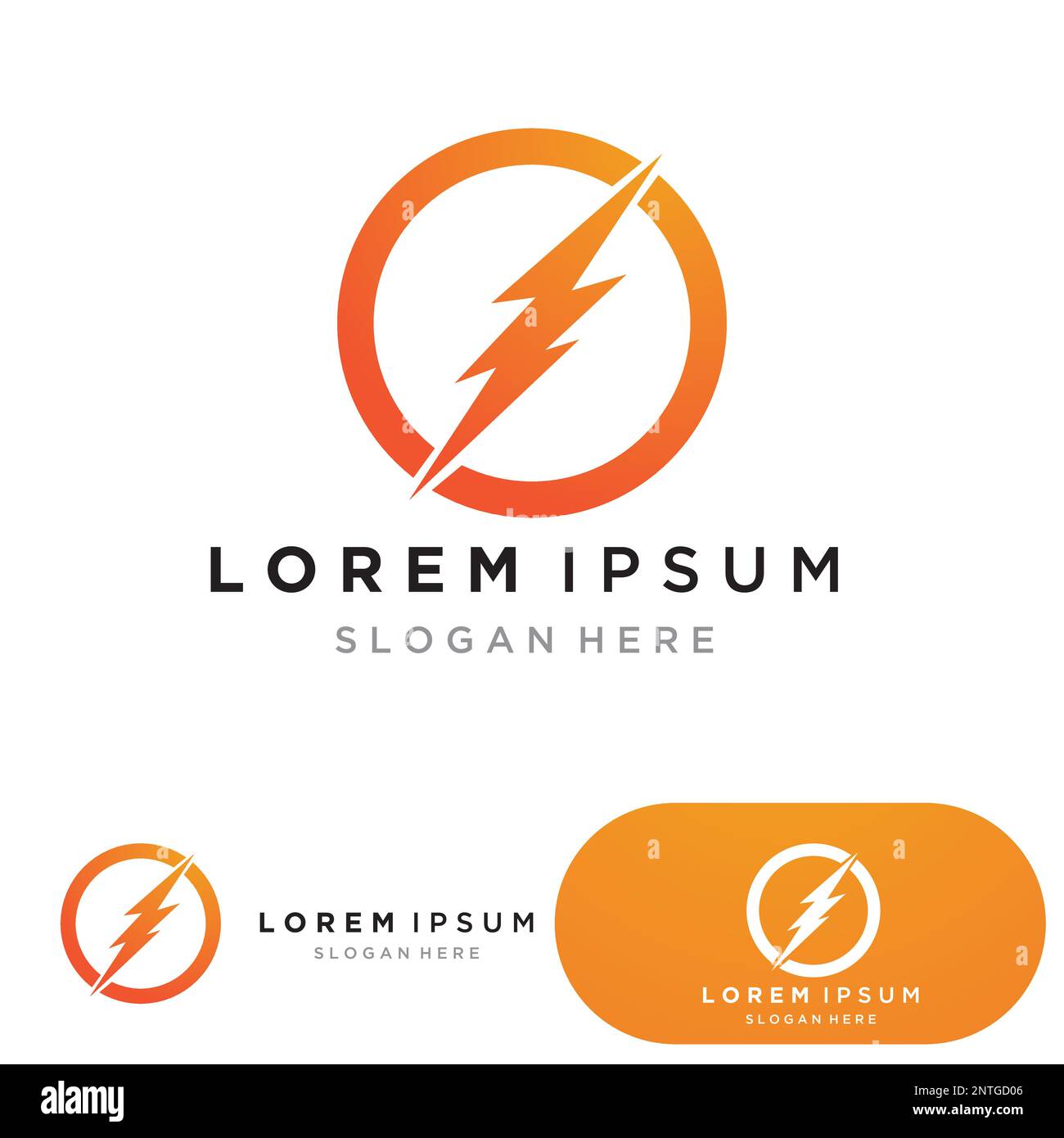 Thunderbolt logo and symbol vector Stock Vector Image & Art - Alamy