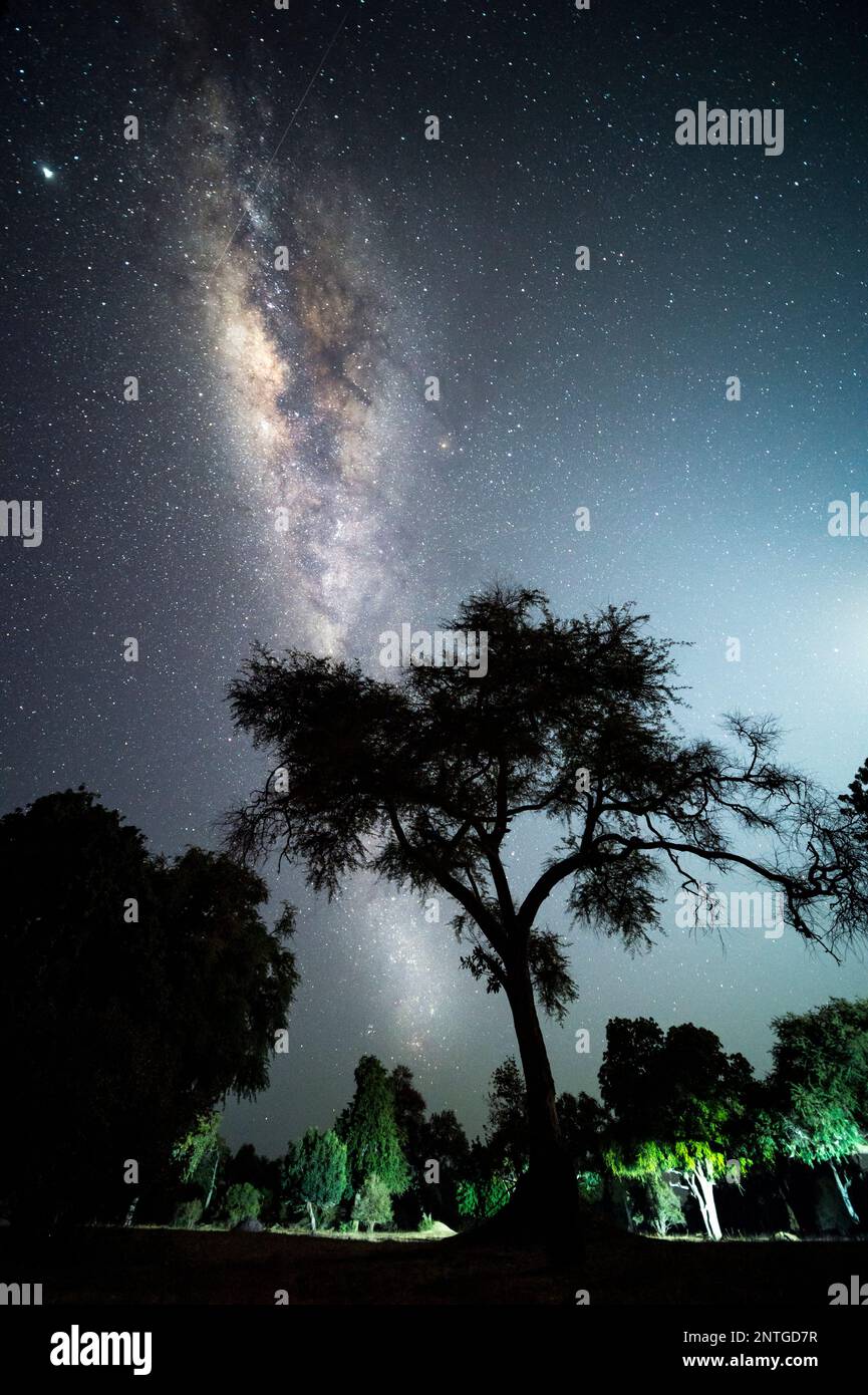 The Milky Way seen in Zimbabwe's Mana Pools National Park Stock Photo ...