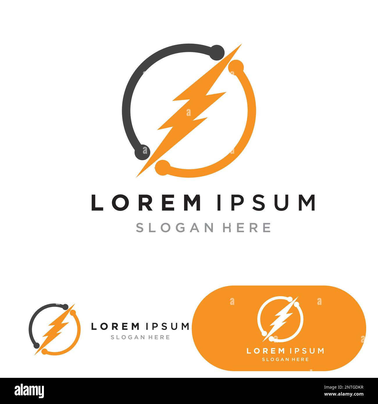 Thunderbolt logo and symbol vector Stock Vector Image & Art - Alamy