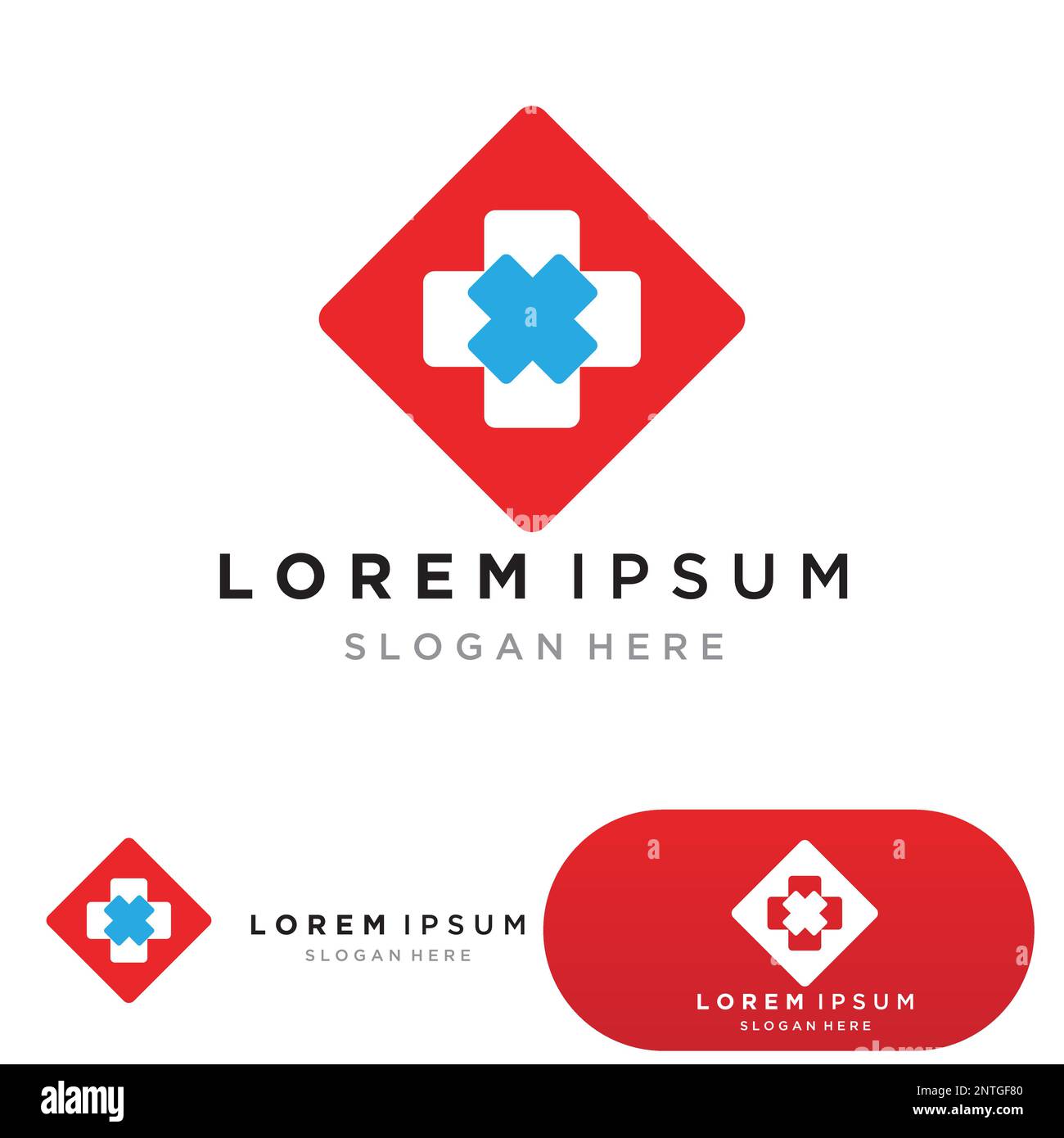 Medical Cross and Health Pharmacy Logo Vector Template Stock Vector ...