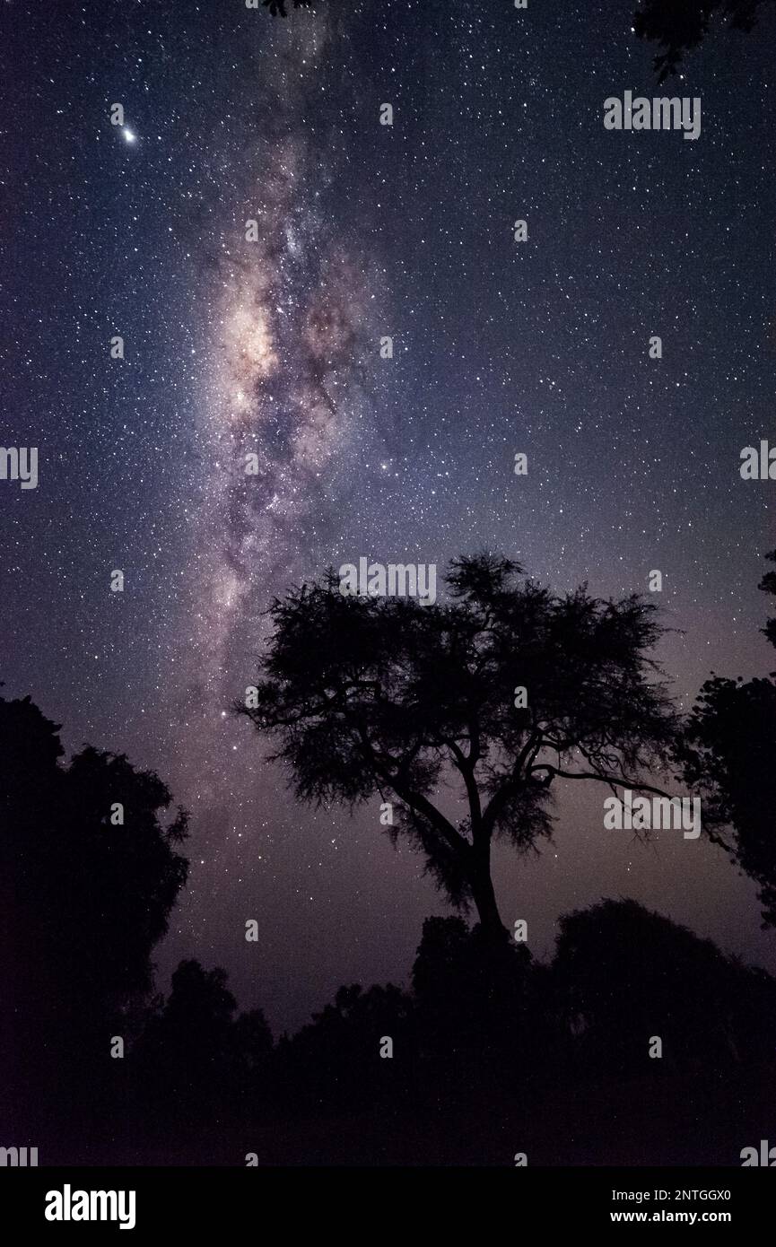 The Milky Way seen on a clear night in Zimbabwe Stock Photo - Alamy