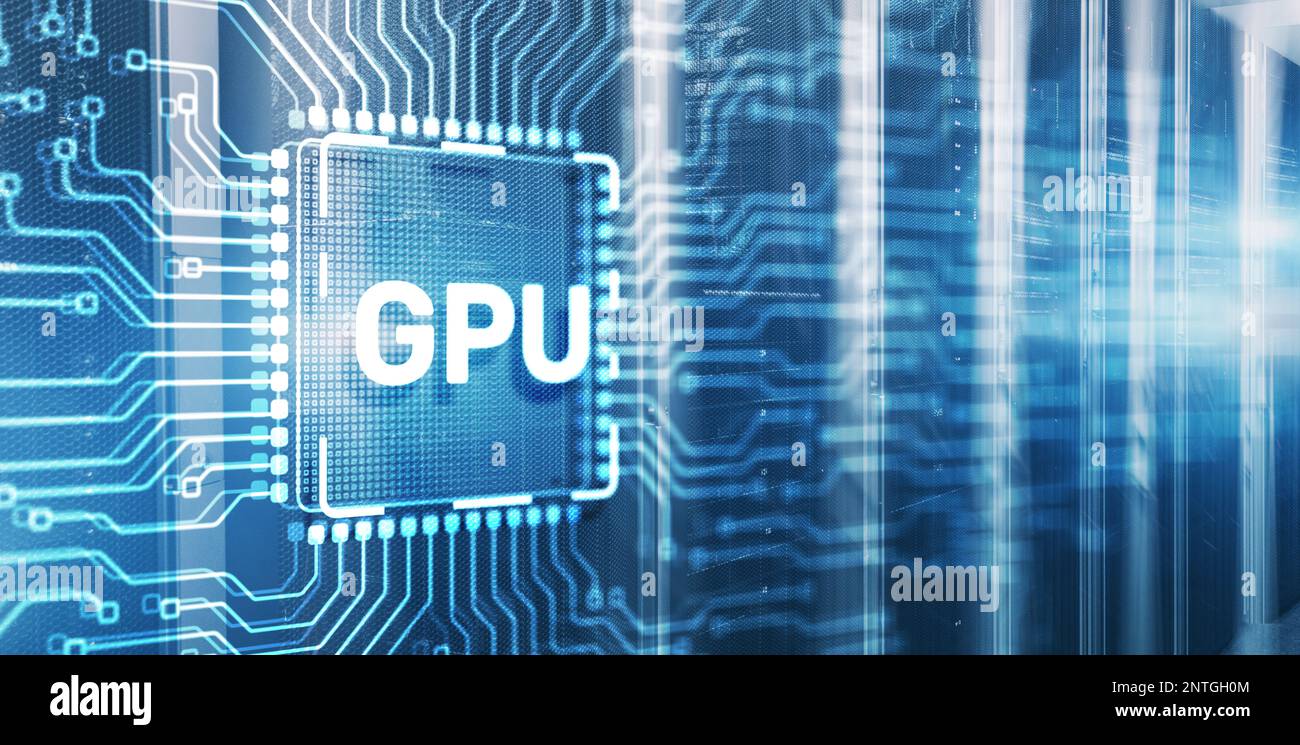 GPU Graphic Processor Hardware Tech. 3d Electronic Circuit Board Chip ...