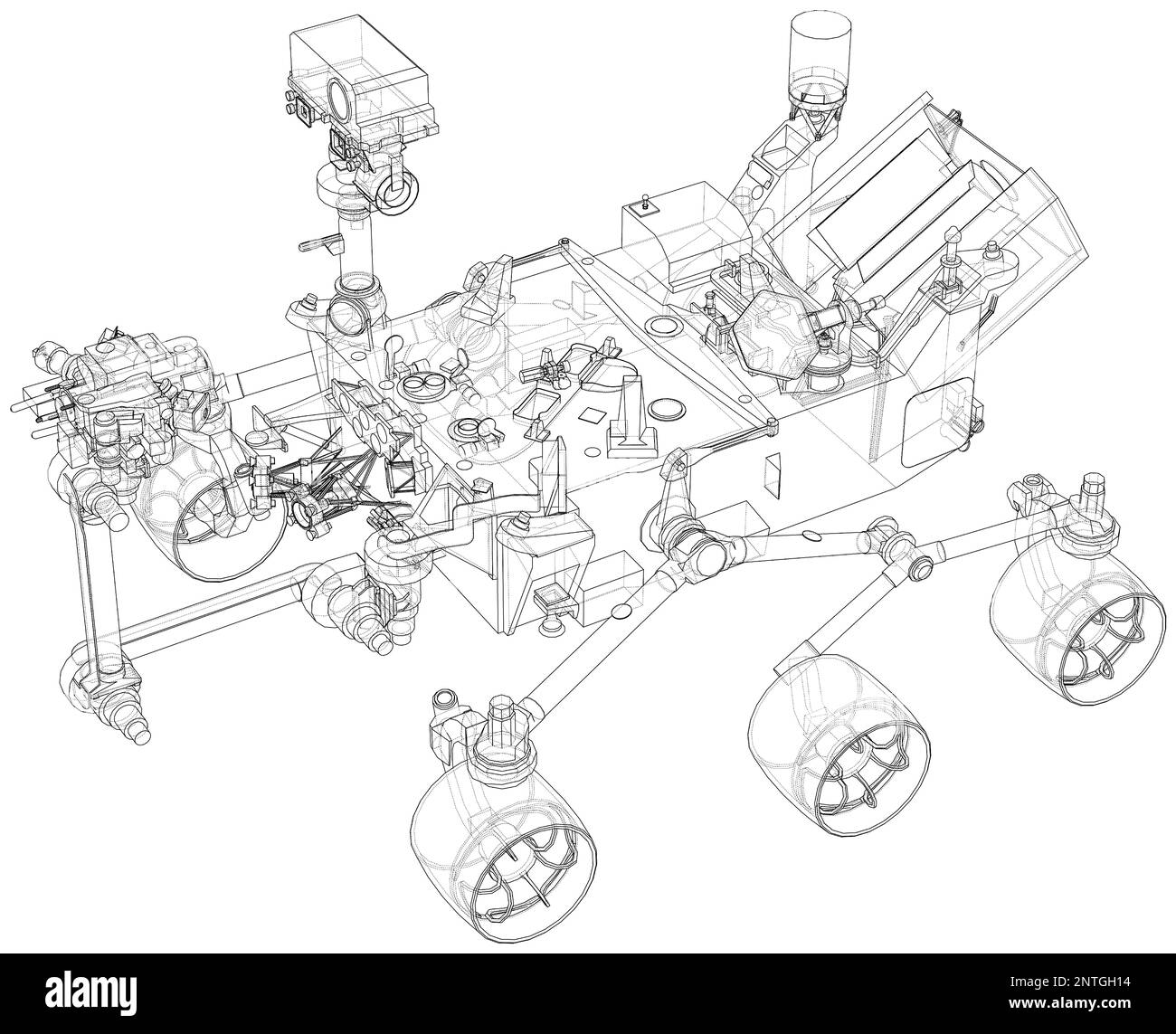 Mars Rover. 3d illustration Stock Photo - Alamy