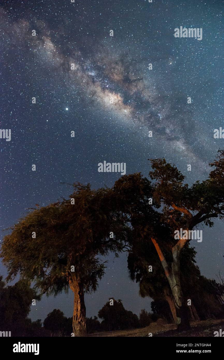 The Milky Way seen on a clear night in Zimbabwe Stock Photo - Alamy