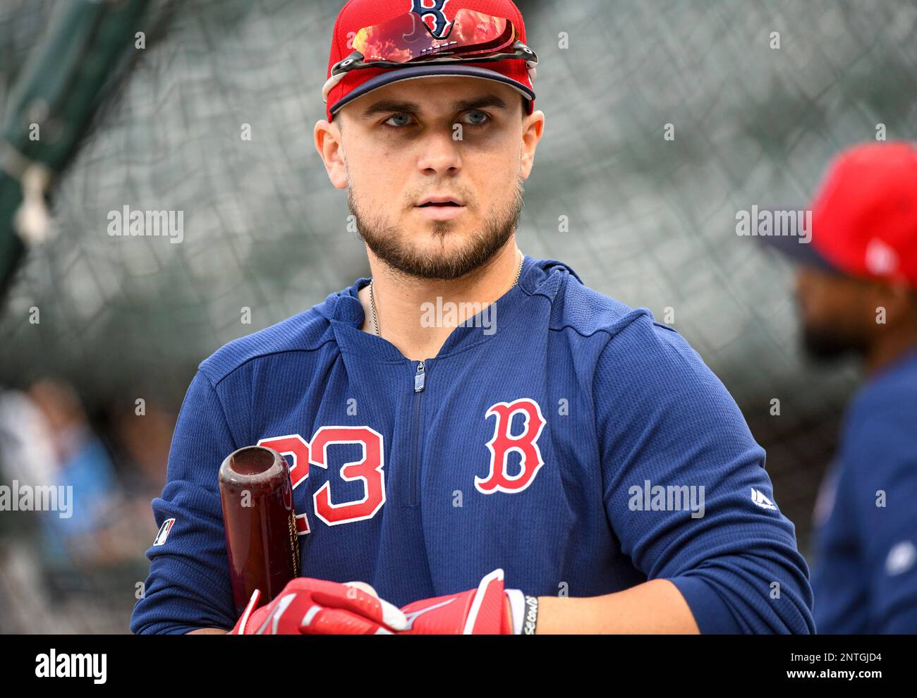 BALTIMORE, MD - MAY 06: Boston Red Sox second baseman Michael Chavis ...