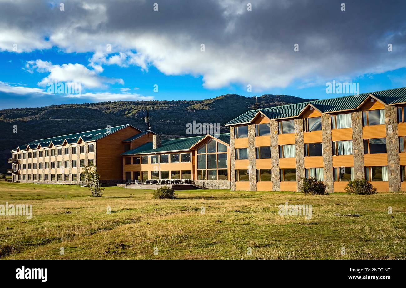 April 2019: The Hotel Rio Serrano sits on the banks of the Rio Serrano ...
