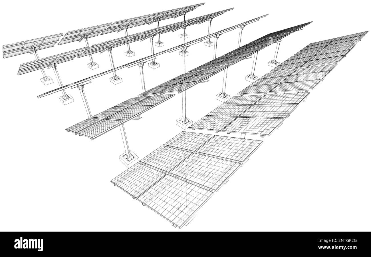 Solar Panel Field Stock Photo - Alamy