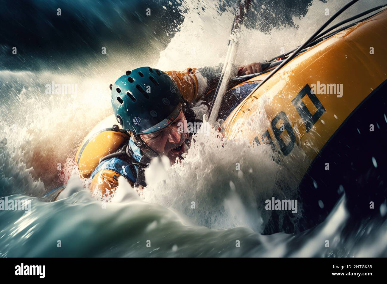 Whitewater rafting wetsuit hi-res stock photography and images - Alamy