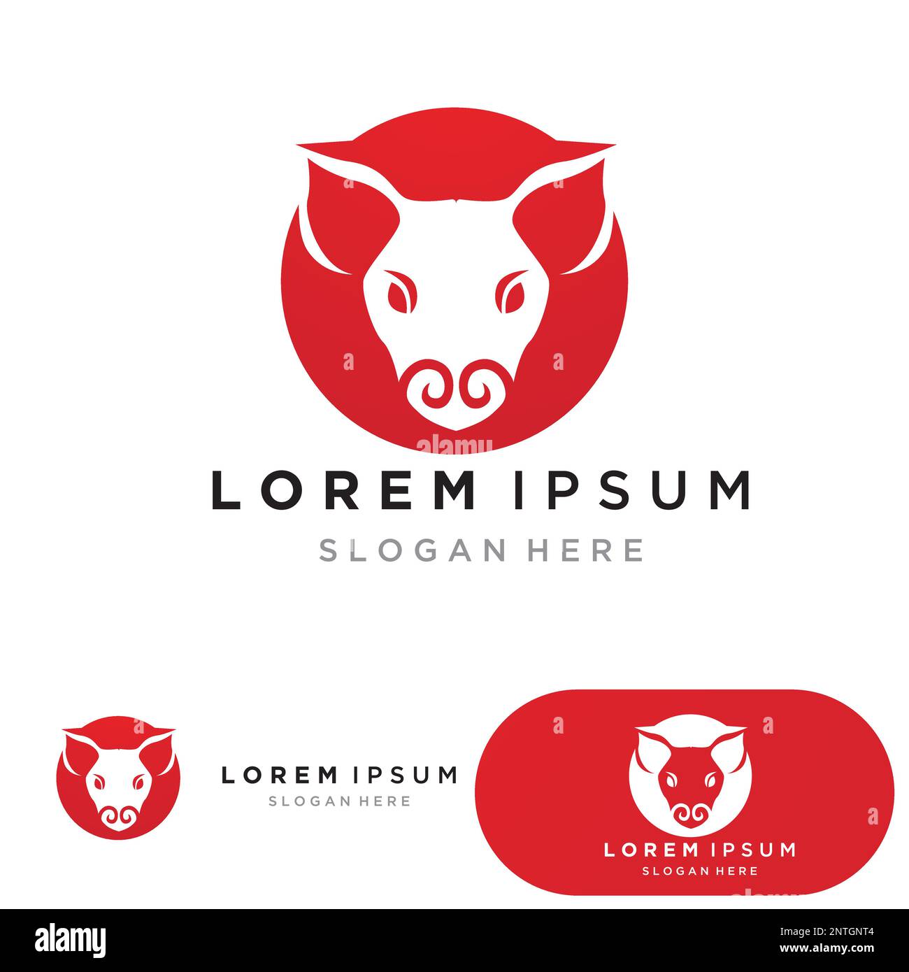 Pig logo and symbol vector Stock Vector Image & Art - Alamy