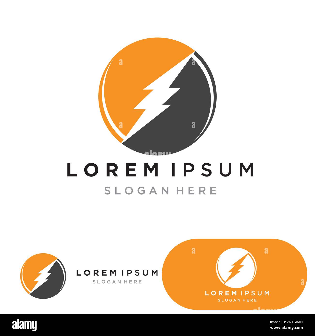 Thunderbolt logo and symbol vector Stock Vector Image & Art - Alamy