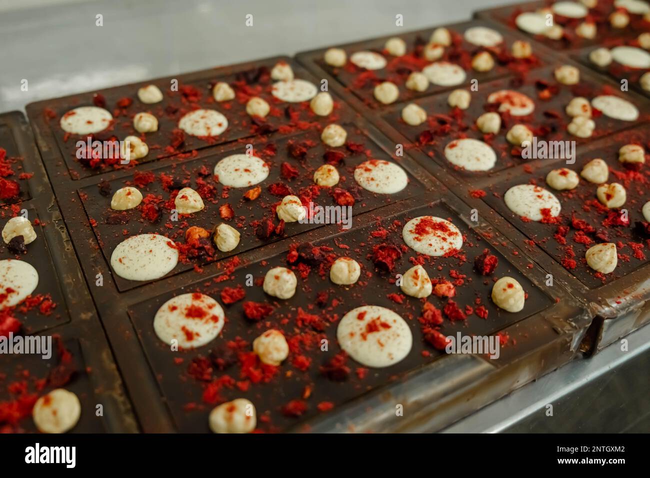 Preparation of premium handmade candies, desserts Stock Photo - Alamy