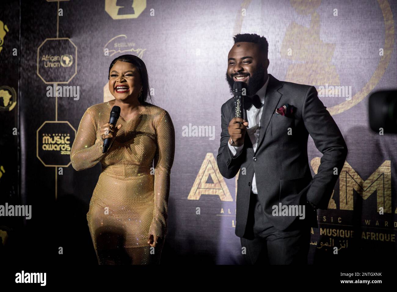 The red carpet of the All Africa Music Awards in Lagos Stock Photo - Alamy