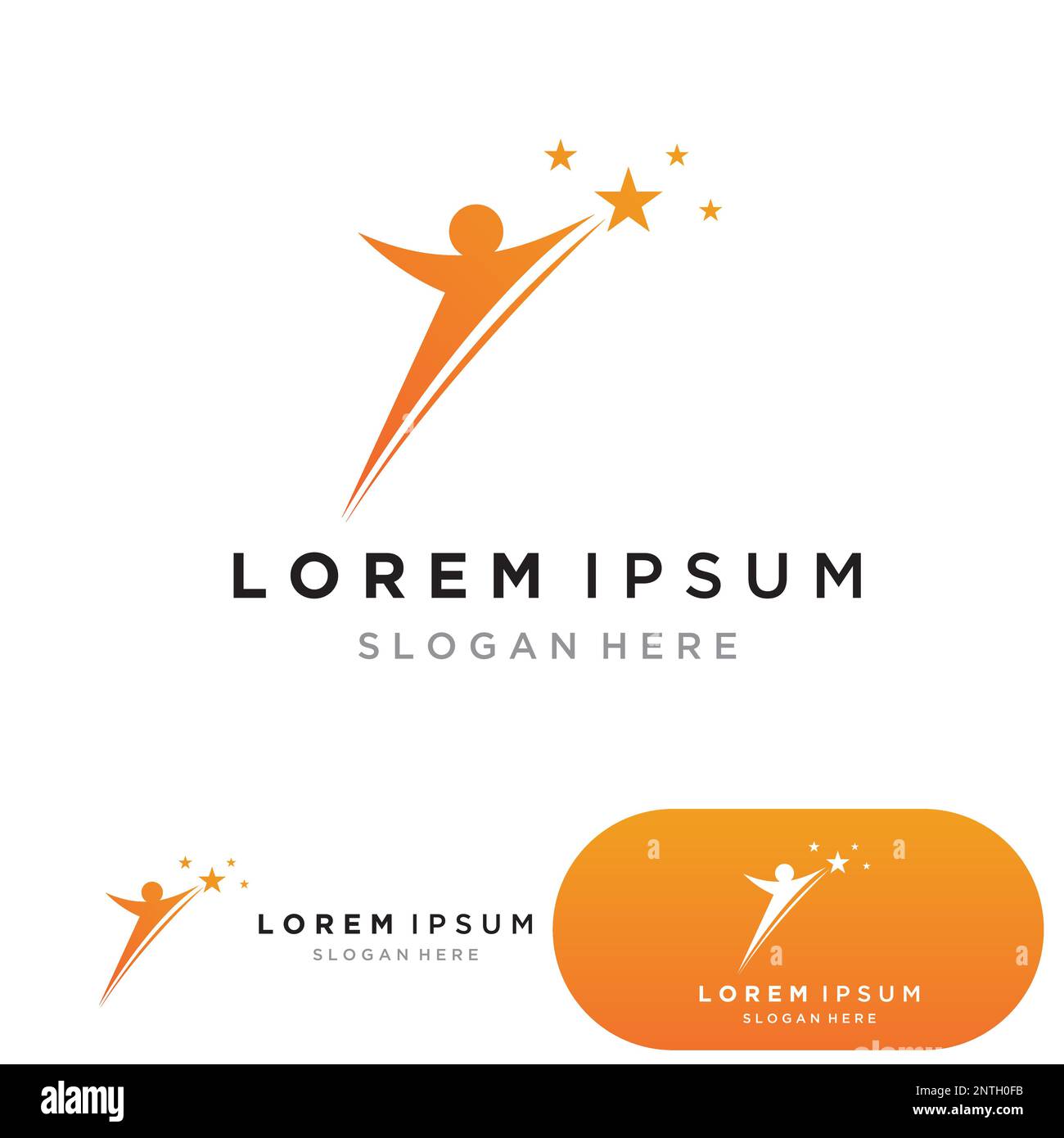 Star people logo design. Star community vector logo. star community ...