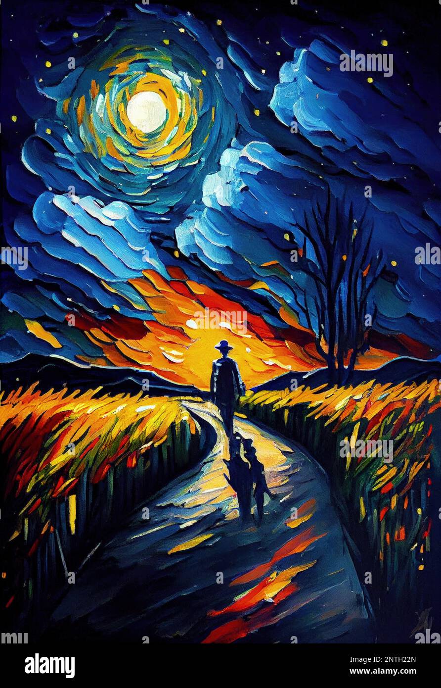 Starry night abstract frame hi-res stock photography and images - Alamy