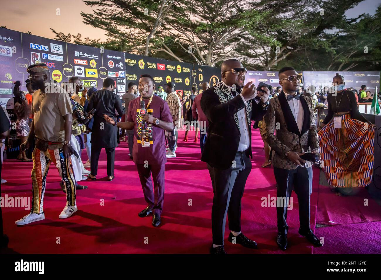 Lagos, Nigeria. 22nd Nov, 2021. The red carpet of the All Africa Music ...