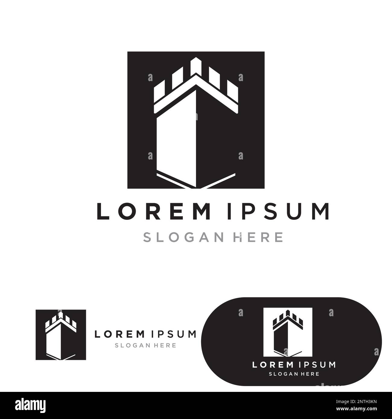 Fortress logo and symbol Stock Vector Image & Art - Alamy