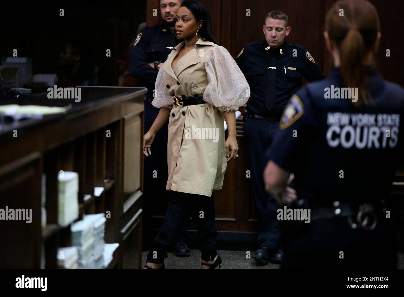 Rapper Remy Ma appears in criminal court during her arraignment on an ...