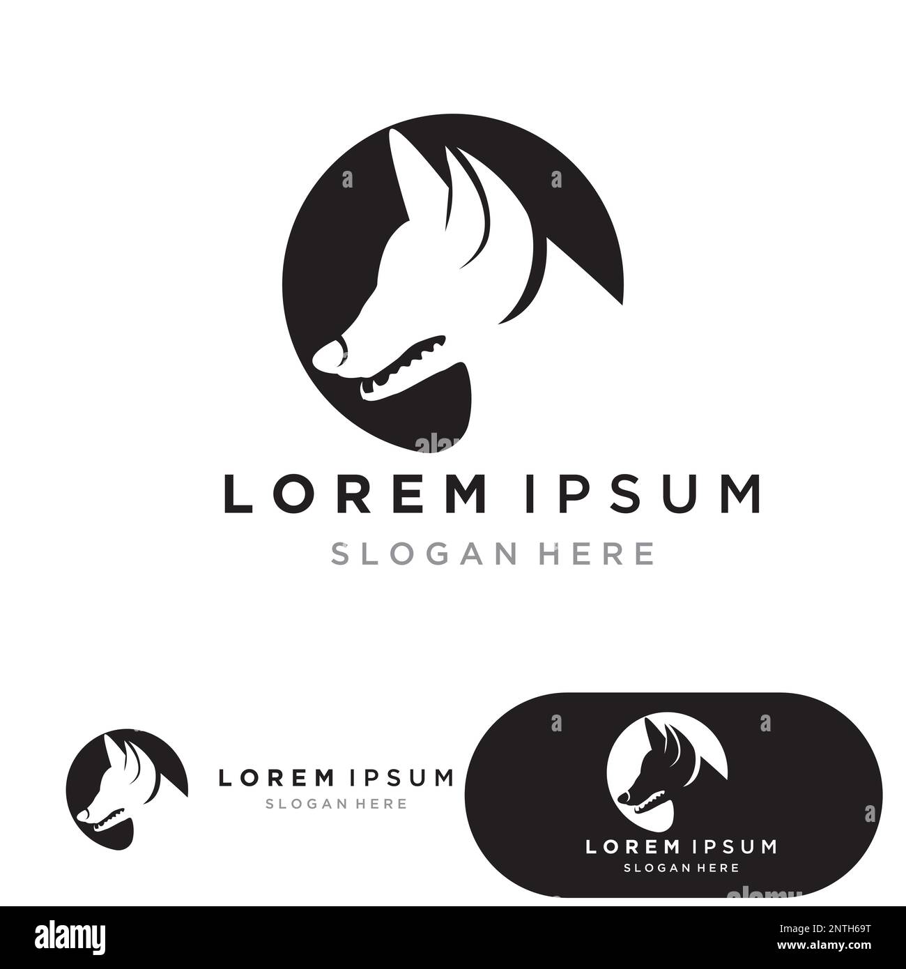 DOG HEAD ANIMAL LOGO VECTOR Stock Vector Image & Art - Alamy