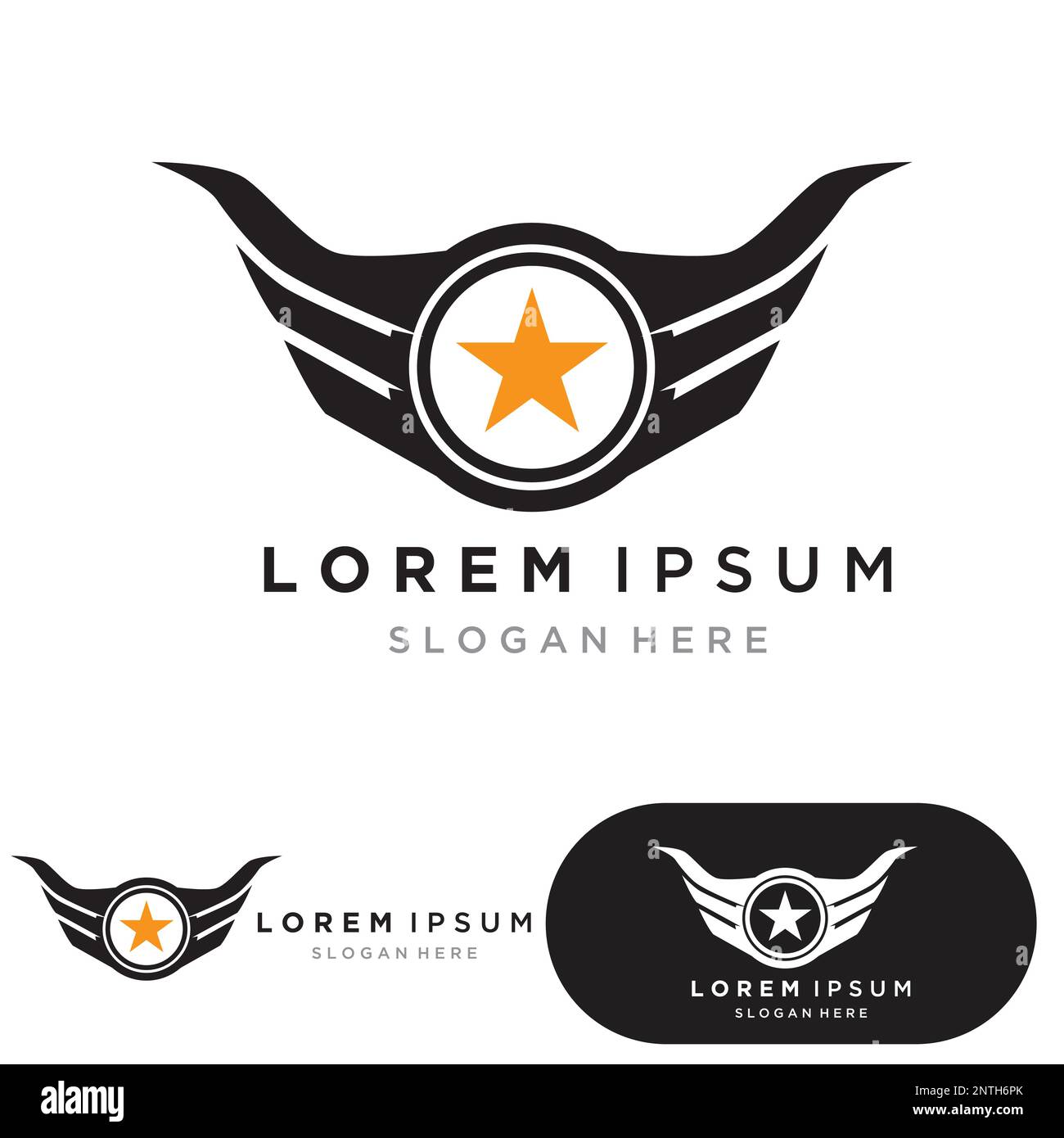 Wings logo vector icon symbol illustration design template Stock Vector ...