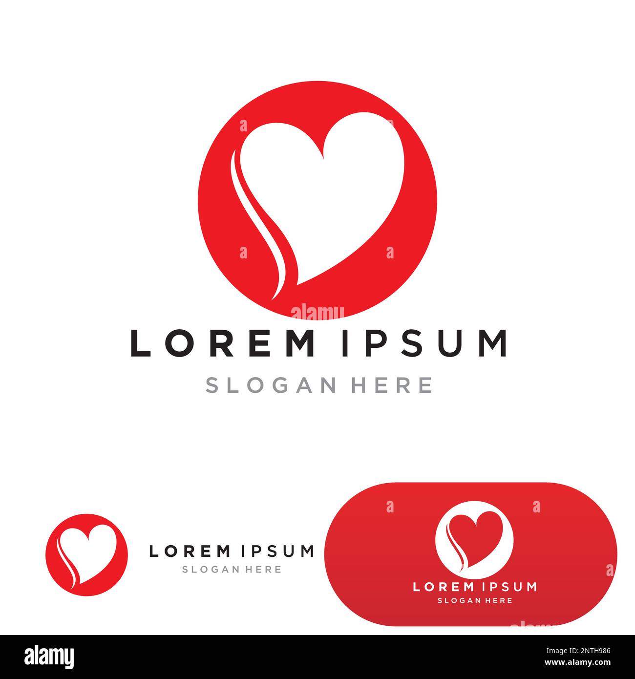 Love heart logo and symbol vector template Stock Vector Image & Art - Alamy