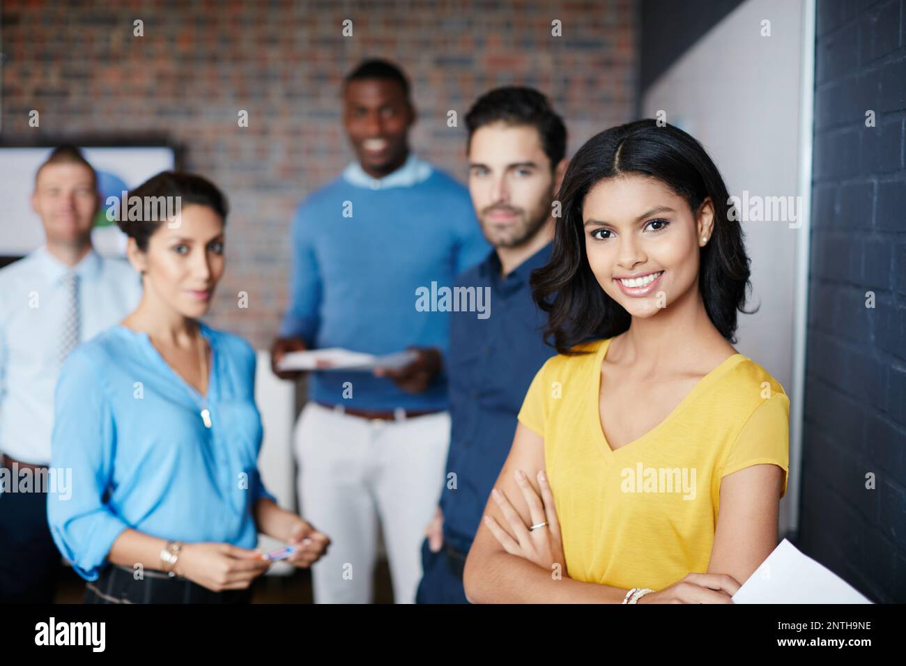 Were a team you can rely on. Cropped portrait of a group of ...